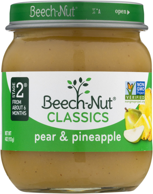 Beech-Nut Classics Stage 2 Pear & Pineapple Beech-Nut(52200008119 ...
