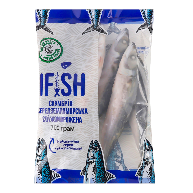 Скумбрия средиземноморская Ifish с/м м/у 700г Ifish(14820224090259 ...