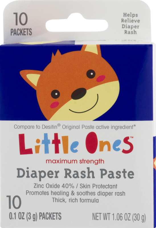 Little Ones Maximum Strength Diaper Rash Paste Packets - 10 CT Little ...