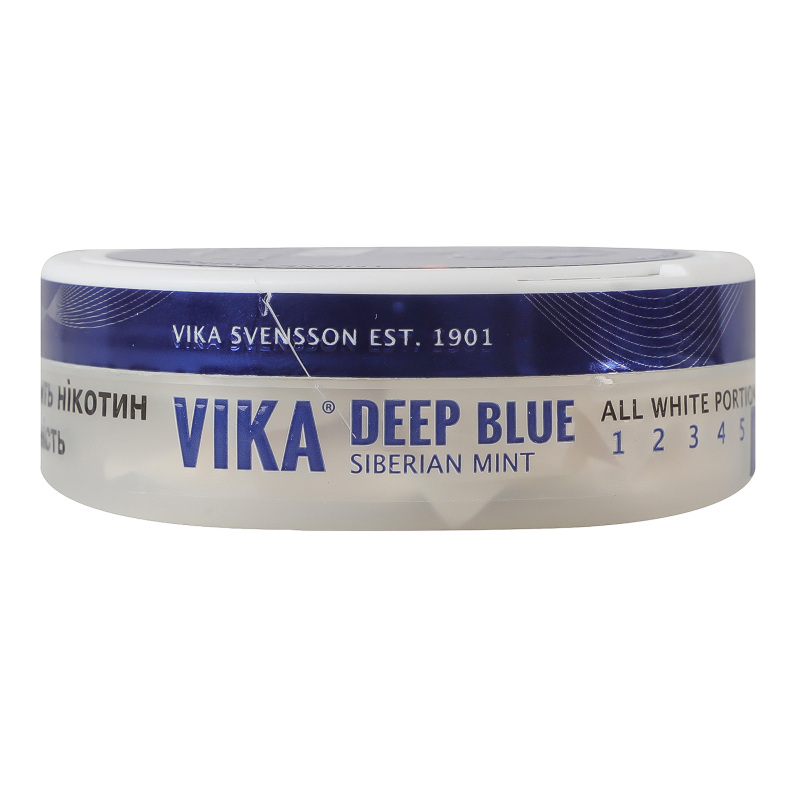 Порції нікотинові Vika Deep blue Siberian mint 14г Vika(27350120030058): придбати в інтернет ...