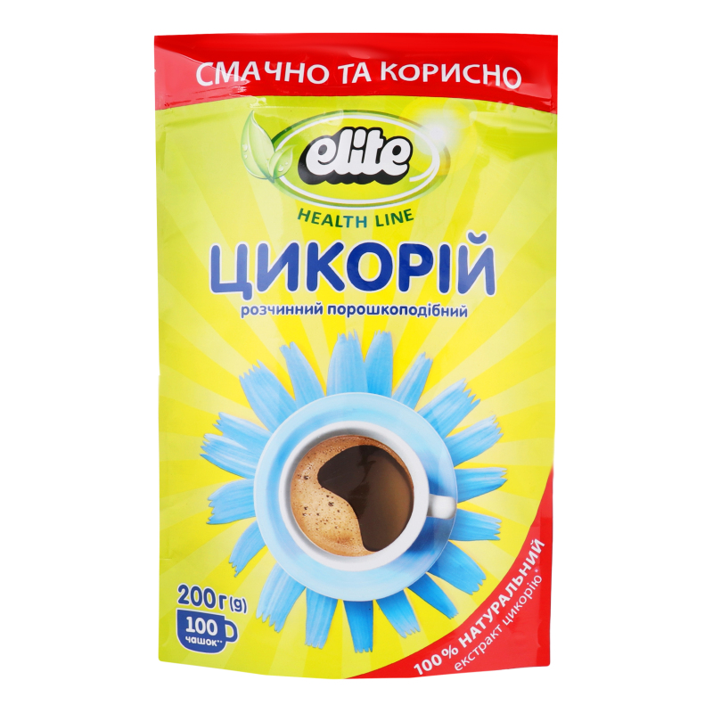 Цикорий растворимый порошкообразный Elite д/п 200г Elite(8720254649139 ...