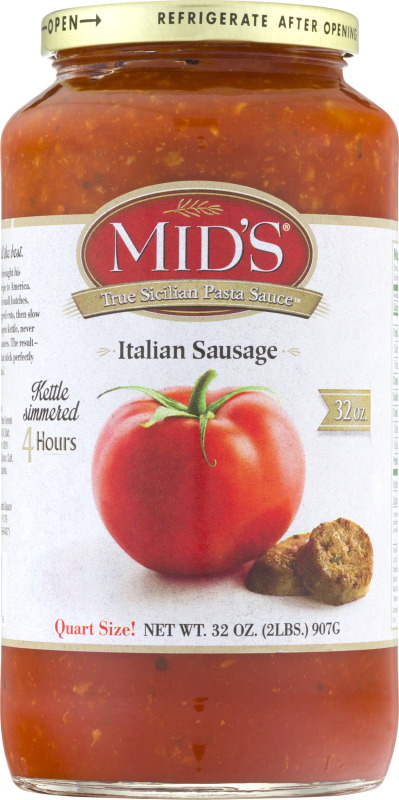 Mid's True Sicilian Pasta Sauce Italian Sausage Mid's(72343000146 ...
