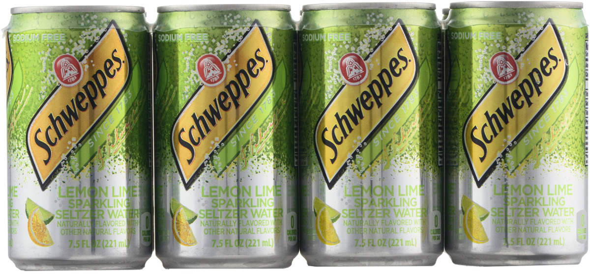 Schweppes Lemon Lime Sparkling Seltzer Water - 8 CT Schweppes(78000019605): customers reviews ...