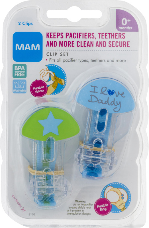 MAM Pacifier Clip Set - 2 CT MAM(845296081025): customers reviews ...
