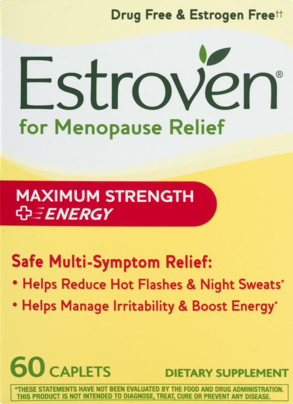 Estroven for Menopause Relief Maximum Strength Caplets - 60 CT Estroven ...