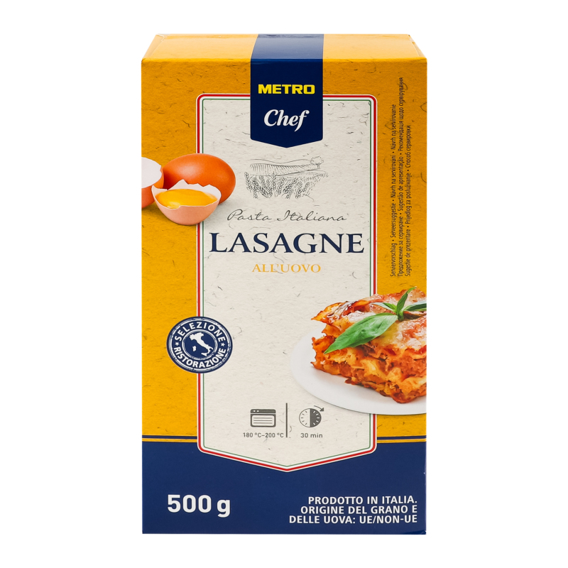 Листы яичные Lasagne Metro Chef к/у 500г Metro Chef(4337182205005 ...