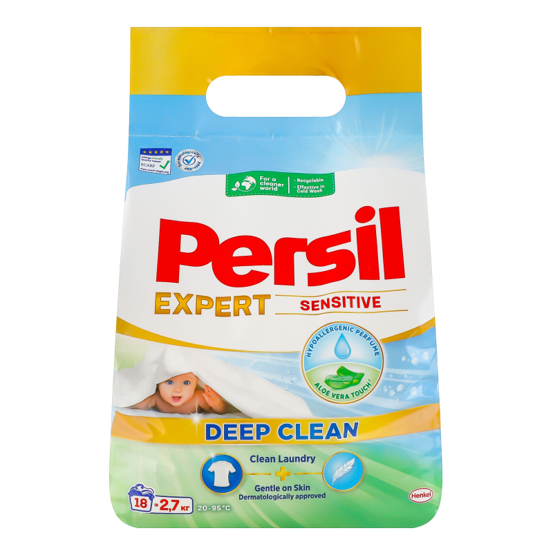 Средство моющее синтетическое Sensitive Expert Deep Clean Persil 2.7кг ...