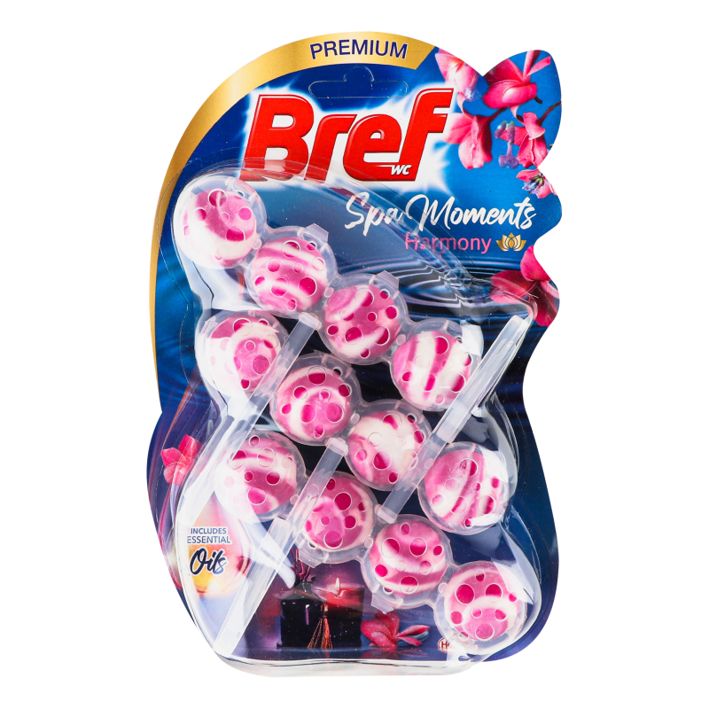 Блок туалетный для унитаза Harmony Spa Moments Bref 3х50г Bref ...