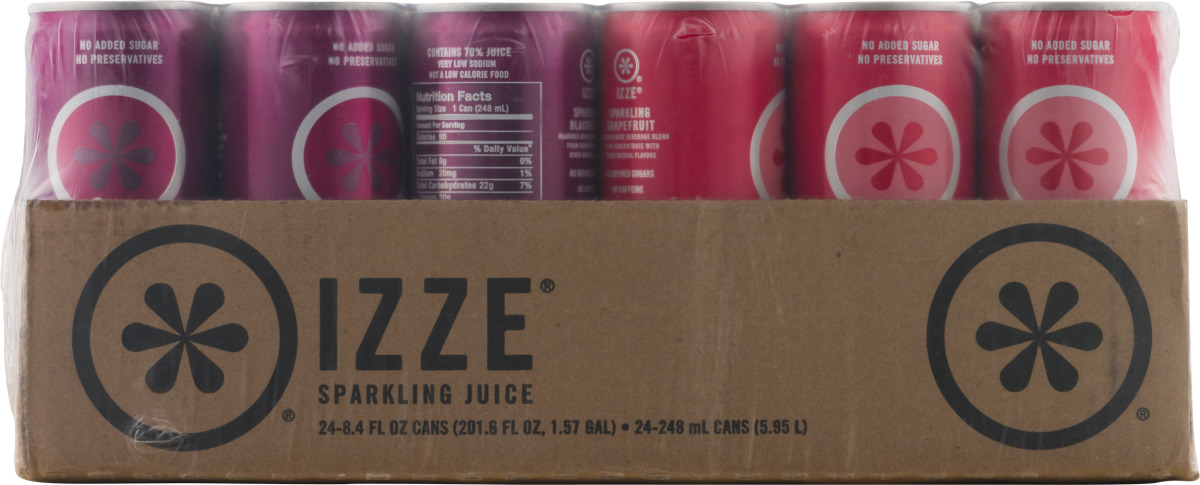Izze Sparkling Juice Variety Pack - 24 PK Izze(836093010110): customers ...