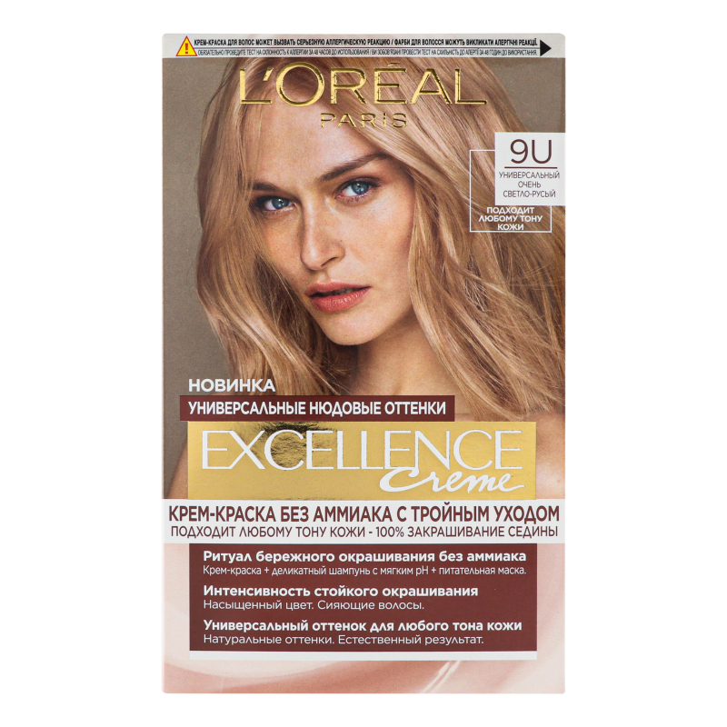 Крем-краска для волос №9U Excellence Creme L'Oreal Paris 1шт L'Oreal ...
