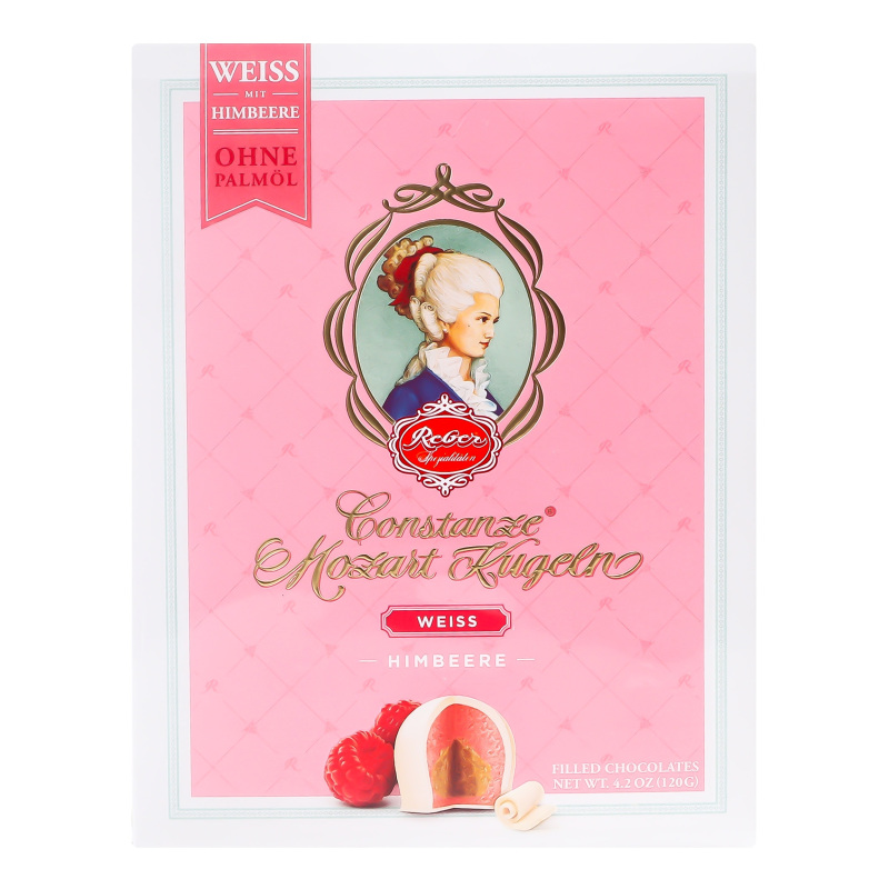 Конфеты Reber Constanze Mozart-Kugel малина бел/ш(4101730004552 ...