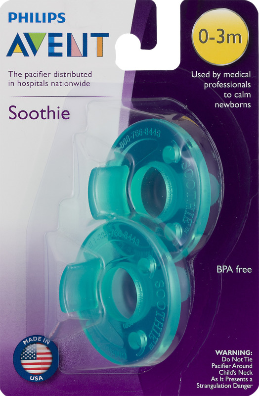Philips Avent Pacifier Soothie (0-3m) - 2 CT Philips(75020016829 ...