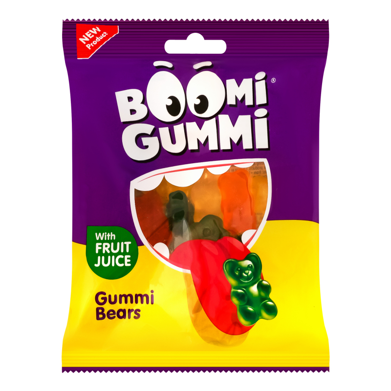 Конфеты желейные Bears Boomi Gummi м/у 70г Boomi Gummi(4820240037330 ...