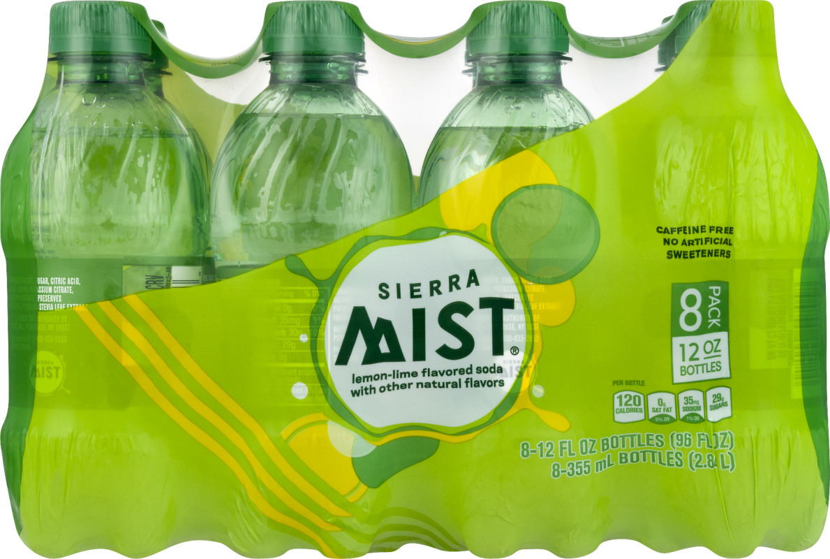Sierra Mist Flavored Soda Lemon Lime - 8 CT Sierra Mist(12000547058 ...