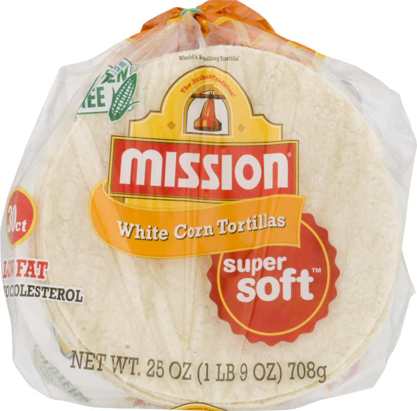 Mission White Corn Tortillas Super Soft - 30 CT Mission(73731060025 ...