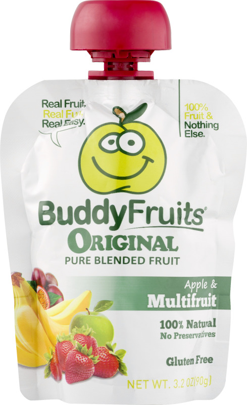 Buddy Fruits Pure Blended Fruit Apple & Multi Fruit Buddy Fruits ...