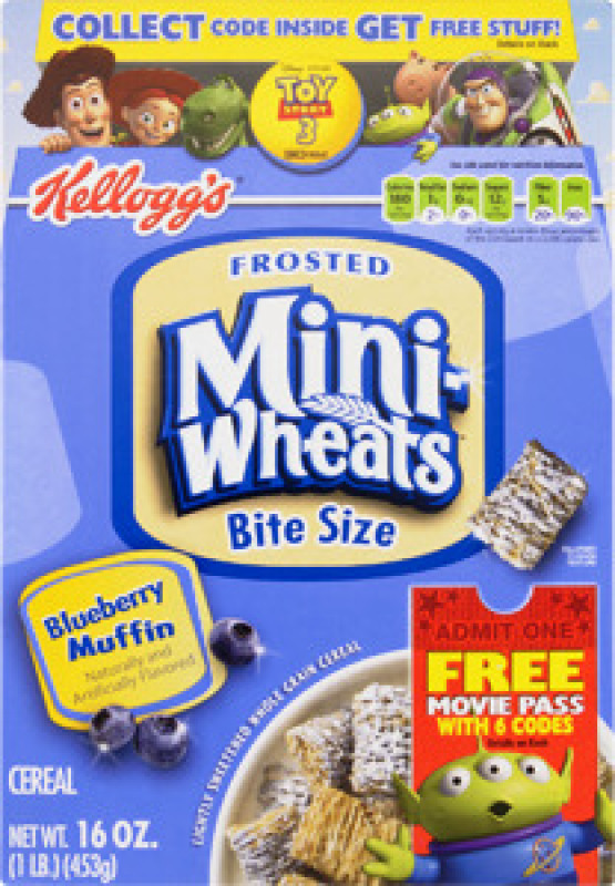 Kellogg's Frosted Mini-Wheats Blueberry Muffin Cereal Mini-wheats ...