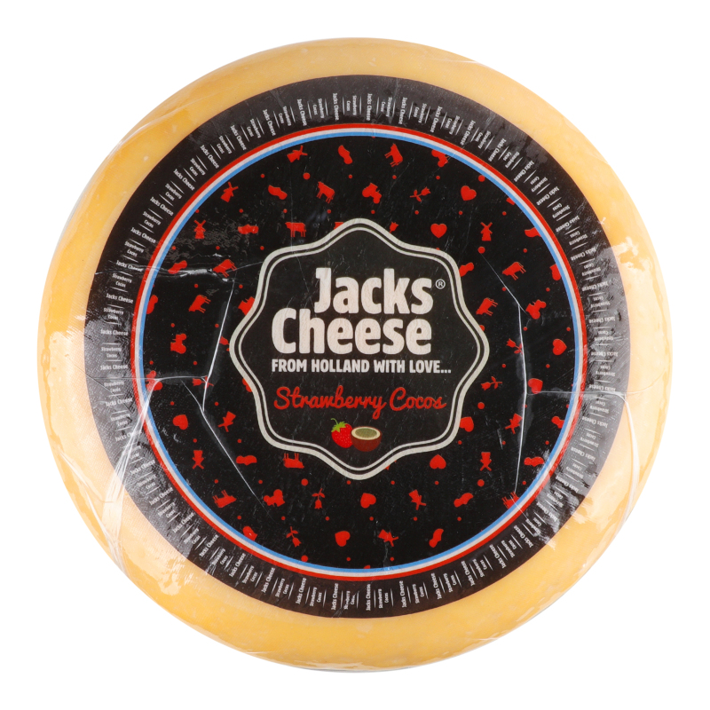 Сир 50% з полуницею та кокосом Гауда Jacks Cheese кг Jacks Cheese ...