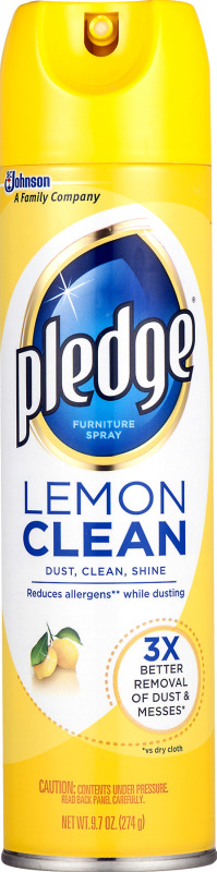 Pledge Furniture Spray Lemon Clean Pledge(46500723728): customers ...