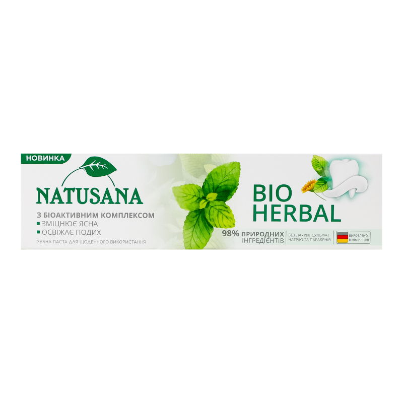 Паста зубная Bio Herbal Natusana 100мл Natusana(14016369668013): купить ...