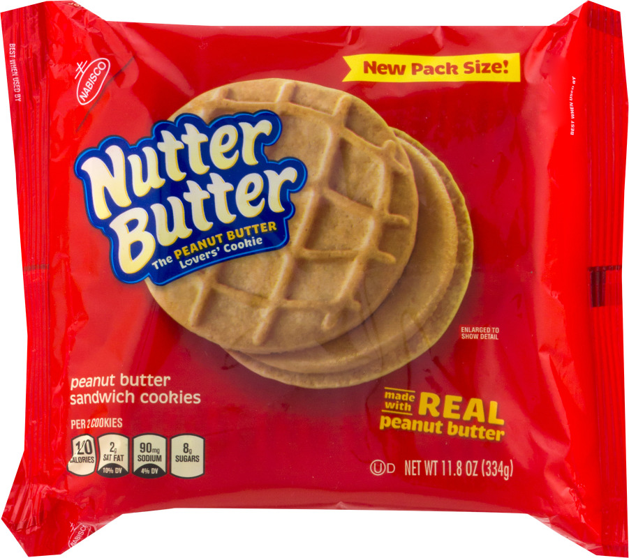 Nabisco Nutter Butter Sandwich Cookies Nutter Butter(44000042516 ...