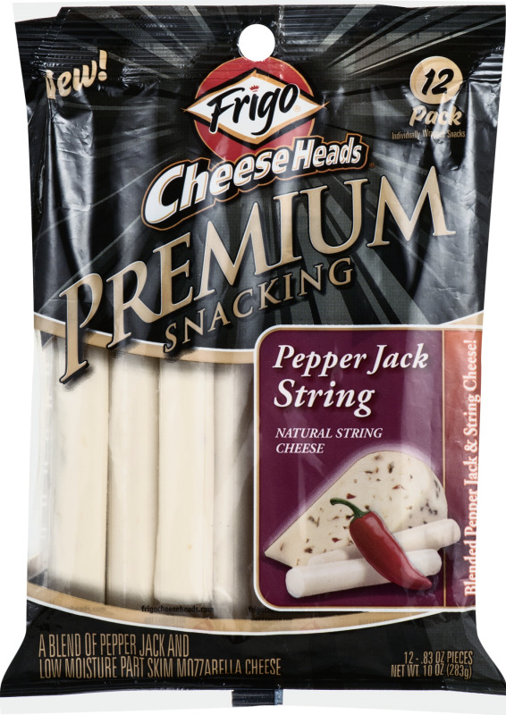 Frigo Cheese Heads Natural String Cheese Pepper Jack String Frigo ...