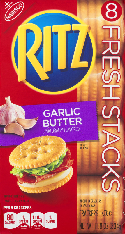Nabisco Ritz Crackers Garlic Butter - 8 PK Ritz(44000044206): customers ...