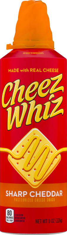 Cheez Whiz Pasteurized Cheese Snack Sharp Cheddar Cheez Whiz ...