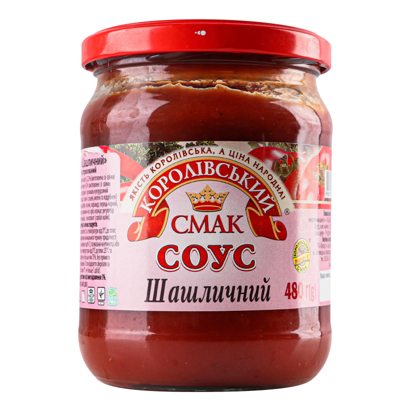 Соус Шашличний Королівський смак с/б 480г Королівський смак ...