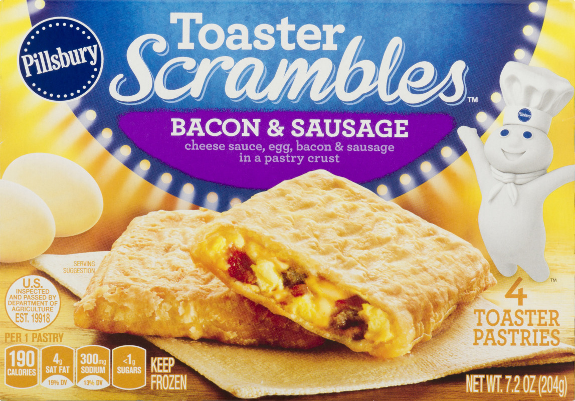 Pillsbury Toaster Scrambles Toaster Pastries Bacon & Sausage Pillsbury ...