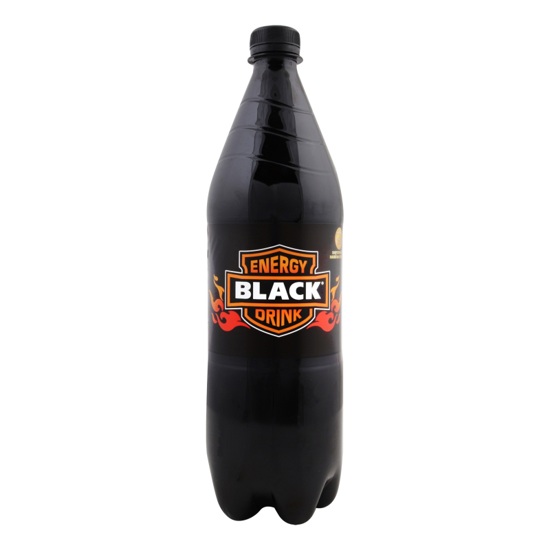 Напиток энергетический сильногазированный безалкогольный Black п/бут 1л ...