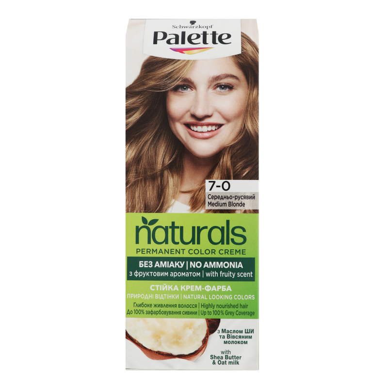 Крем-краска для волос №7-0 Naturals Palette 1шт(3838824171289): купить ...