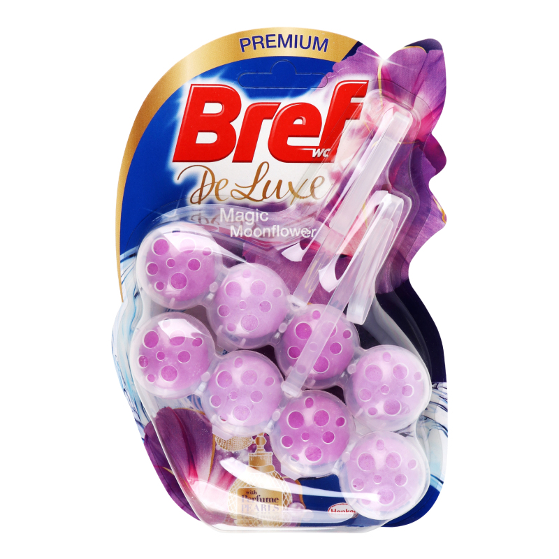 Блок туалетный для унитаза Magic Moonflower De Luxe Bref 2x50г Bref ...