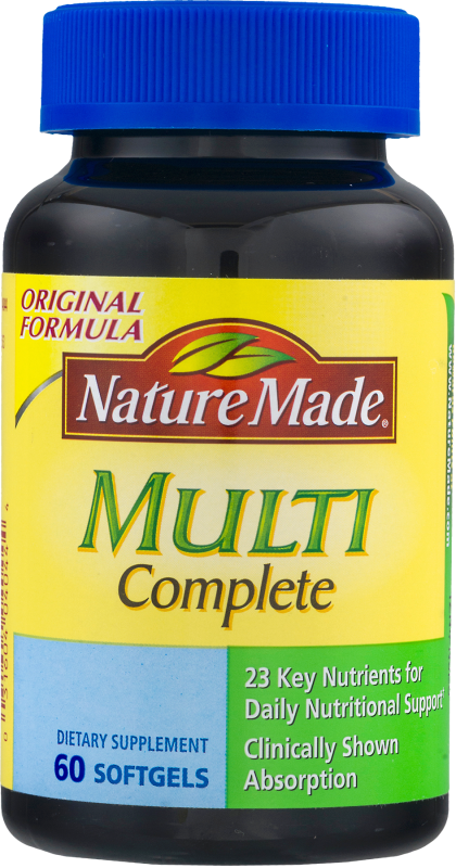 Nature Made Multi Complete Dietary Softgels Original Formula - 60 CT ...