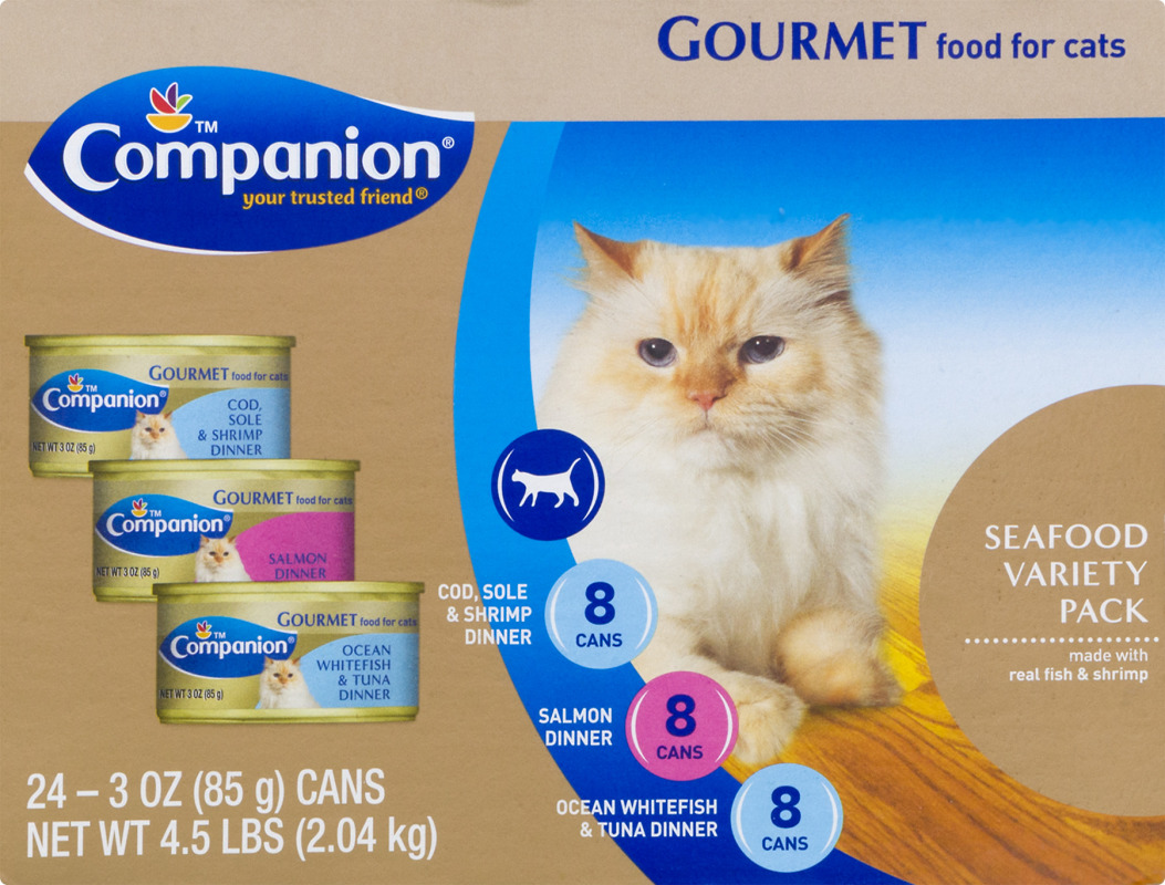 Companion Gourmet Food For Cats Seafood Variety Pack - 24 CT Companion ...
