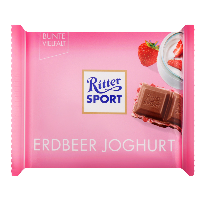 Шоколад молочный RitterSport йогурт-клубн. начинка Ritter Sport ...