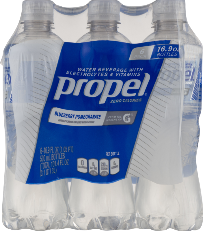 Propel Zero Calories Water Beverage Blueberry Pomegranate - 6 PK Propel ...