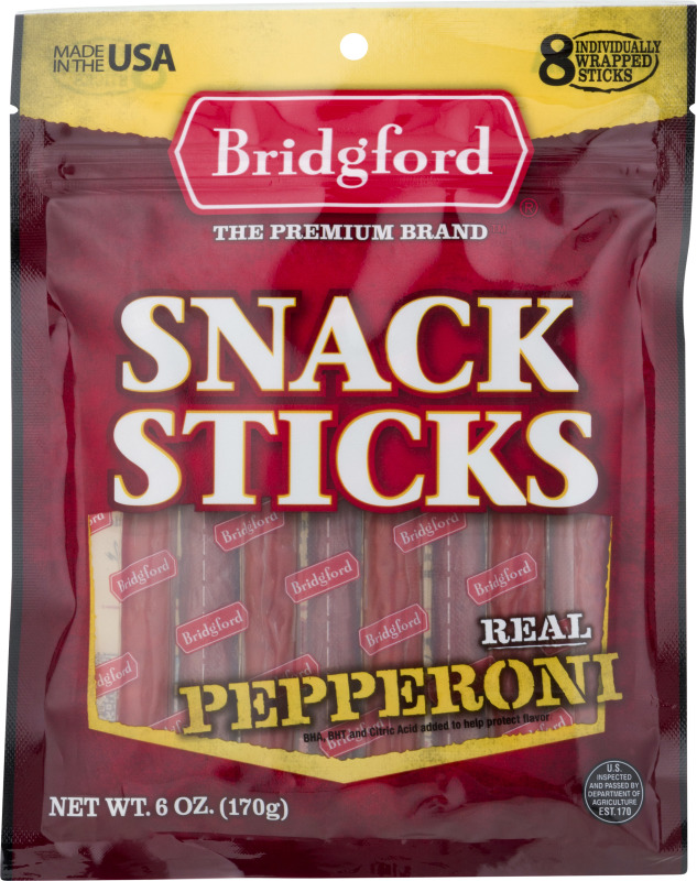 Bridgford Pepperoni Sticks Individually Wrapped - 6 CT Bridgford ...