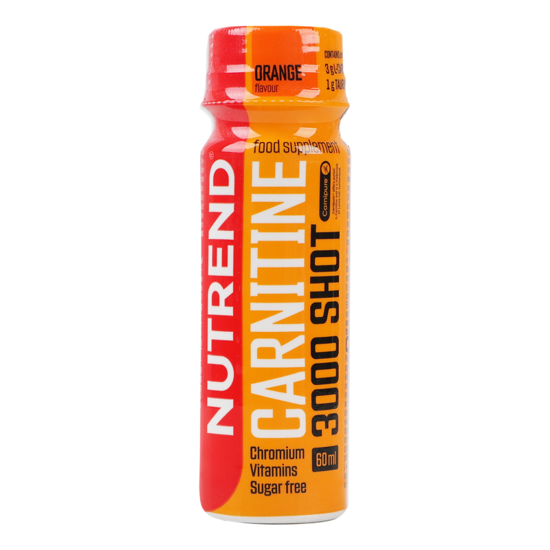 Добавка харчова з підсолоджувачами Апельсин Carnitine 3000 Shot Nutrend ...