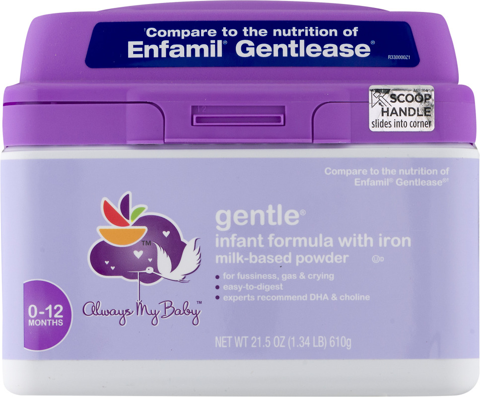 Ahold Always My Baby Gentle Infant Formula with Iron Milk-Based Powder ...