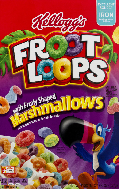 Kellogg's Froot Loops with Fruity Shaped Marshmallows Froot Loops ...