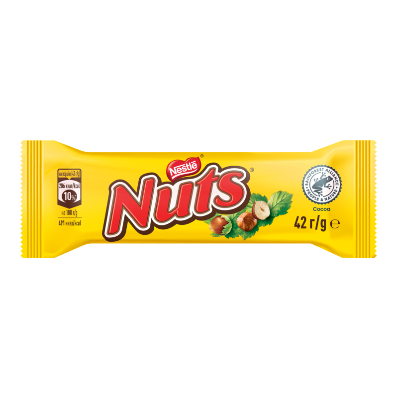 Конфета с целыми орехами Nuts м/у 42г Nuts(8593893745841): купить в ...