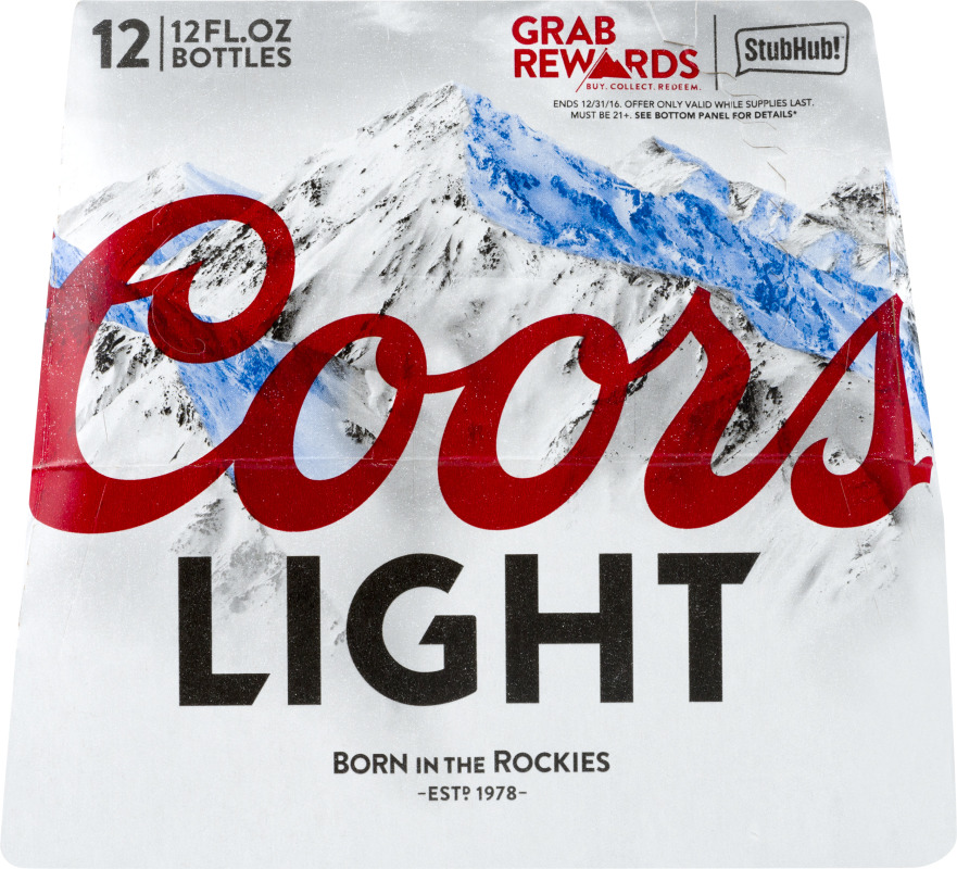 Coors Light Beer Bottles - 12 PK Coors Light(71990300692): customers ...