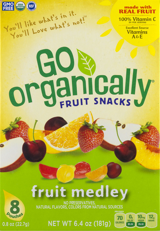 Go Organically Fruit Snacks Fruit Medley - 8 CT Go Oganically ...