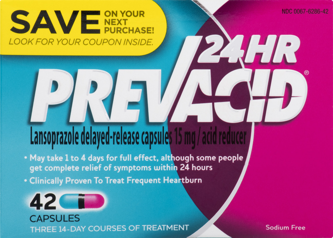 Prevacid 24HR Acid Reducer Capsules - 42 CT Prevacid(300676286426 ...