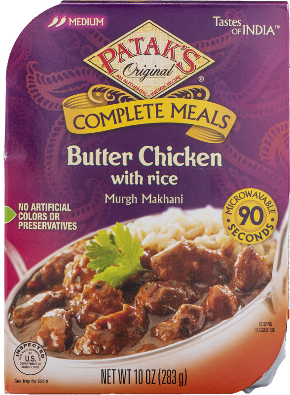 Patak's Tastes Of India Complete Meals Butter Chicken With Rice Murgh ...