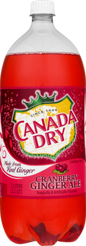 Canada Dry Cranberry Ginger Ale Caffeine Free Canada Dry(78000156461 ...