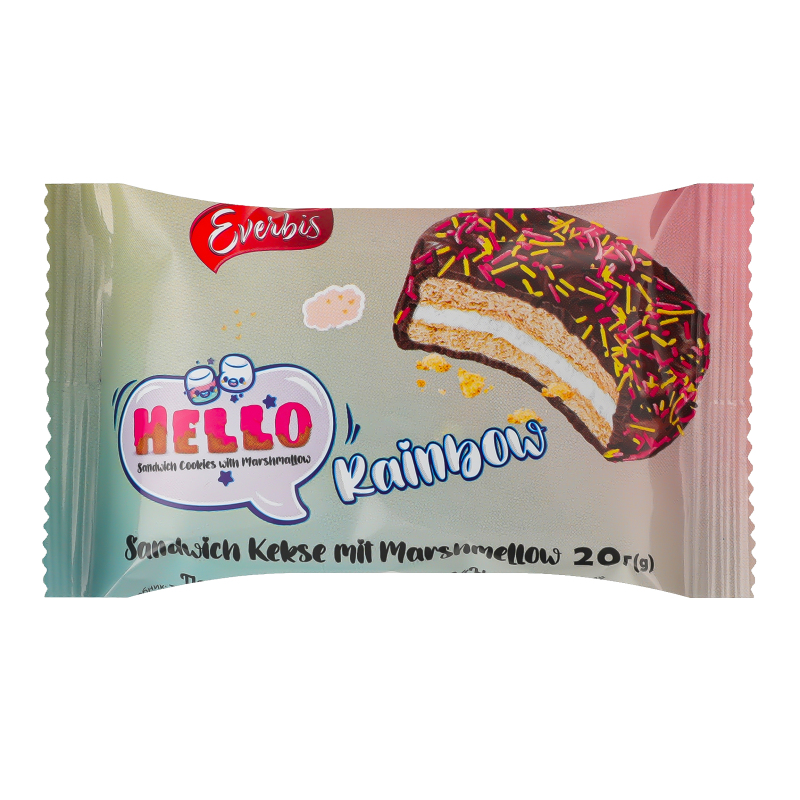 Печенье затяжное глазурованное Hello rainbow Everbis м/у 20г Everbis(4823017509672): купить в ...