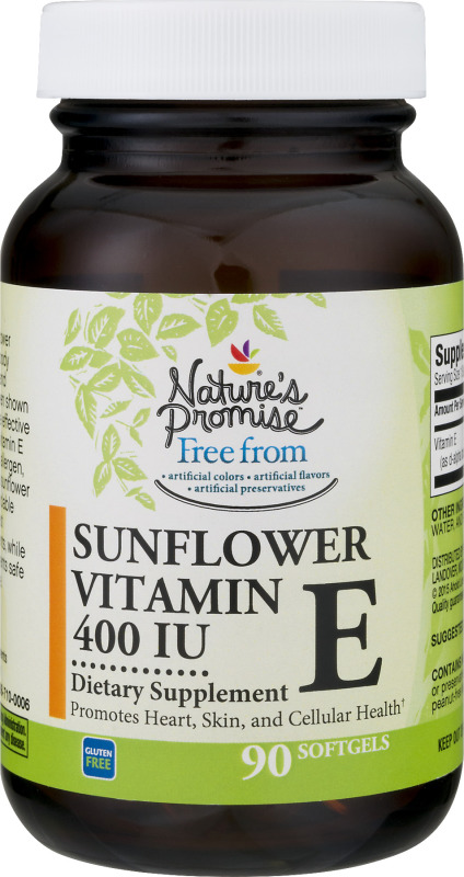 Nature's Promise 400IU Sunflower Vitamin E - 90 CT Nature's Promise ...