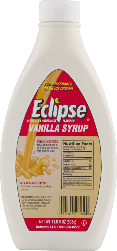 Eclipse Vanilla Syrup Eclipse(73103200509): customers reviews @ listex ...
